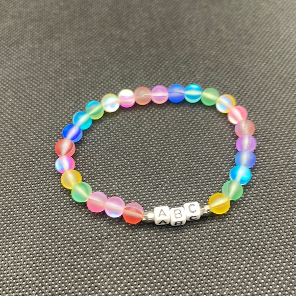 Accessories | Matte Beaded Bracelets With Block Letters You Can ...